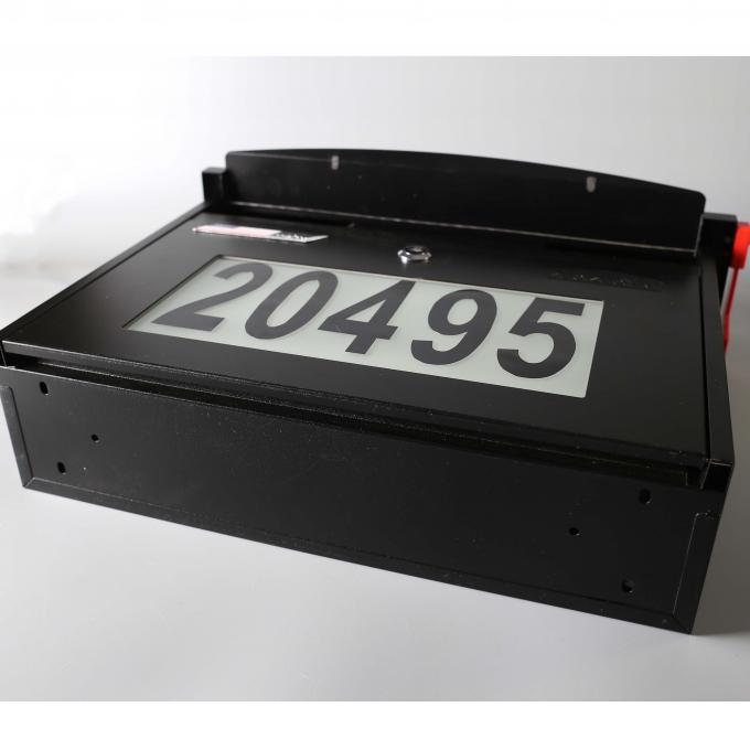 Wall Mount Locking Mailbox Solar House Numbers Light Illuminated at ...